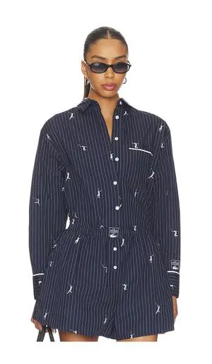 Lacoste Oversize Fit Jacquard Shirt