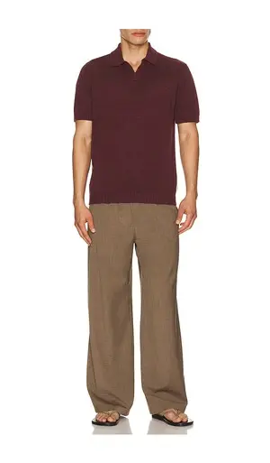 Onia Silk Linen Johnny Polo In . Also - Wine