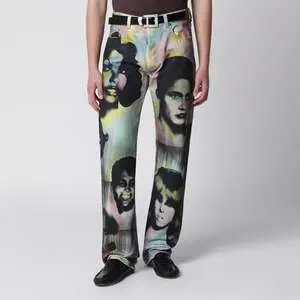 Versace Printed Jeans For Men