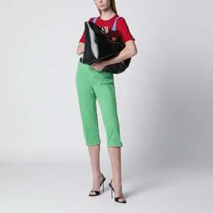 Versace Large Vivian Coated Canvas Shopper Bag