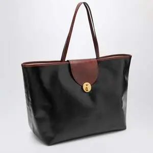 Versace Large Vivian Coated Canvas Shopper Bag