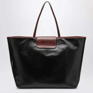 Versace Large Vivian Coated Canvas Shopper Bag
