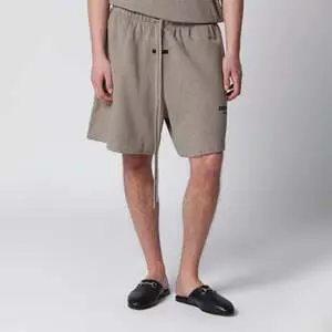 Fear Of God Taupe Fleece Sports Shorts - Grey
