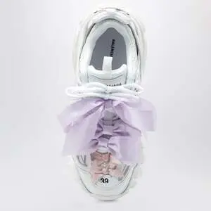 Balenciaga Track Bow Sneakers In Mixed Materials