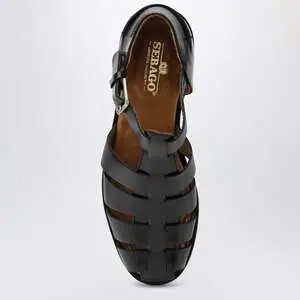 SEBAGO Leather Criss-cross Sandals