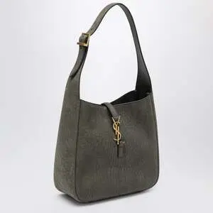 Saint Laurent Le 5 À 7 Soft Micro Nubuck Leather Bag - Grey