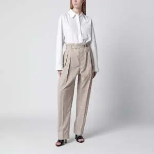 Bottega Veneta Mélange Wool Trousers