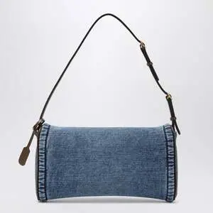 Valentino Garavani Small Devain Denim Shoulder Bag - Blue