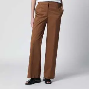 PT TORINO Francoise Cotton-blend Trousers - Beige