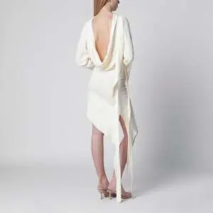FRANCESCO MURANO Asymmetrical Silk-blend Dress