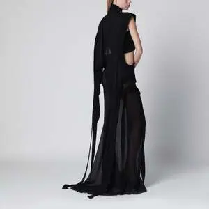 FRANCESCO MURANO Long One-shoulder Silk Dress