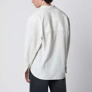 Séfr Light Check-pattern Shirt - Beige