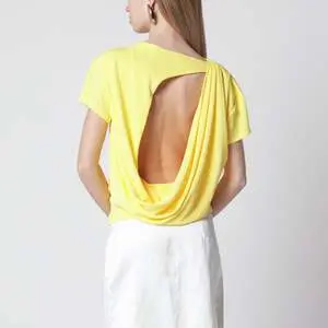 Jacquemus Mistral Top In Viscose Blend - Yellow