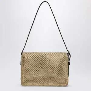 Manebí Raffia And Leather Shoulder Bag