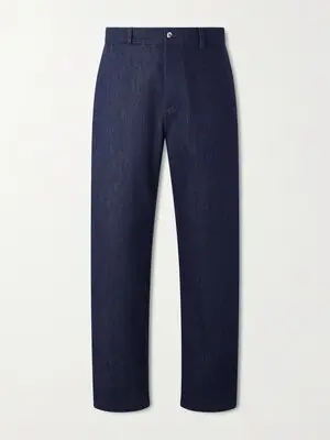 De Bonne Facture Balloon Tapered Denim Trousers - Blue