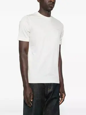 John Richmond Logo-print T-shirt - Neutrals