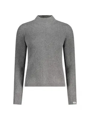 Pepe Jeans Ribbed Knit Sweater With Logo Detail