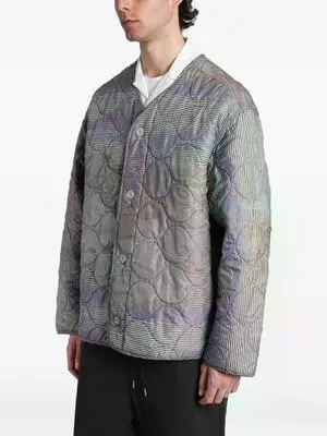 PEACEMAKER OAMC Oamc Quilted V-neck Button-down Jacket