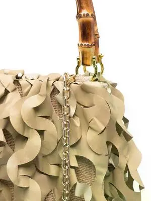 LA MILANESA Oceano Bamboo-handle Handbag
