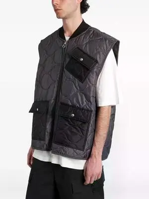 PEACEMAKER OAMC Oamc Quilted Zip-up Vest With Flap Pockets
