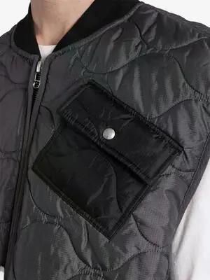 PEACEMAKER OAMC Oamc Quilted Zip-up Vest With Flap Pockets