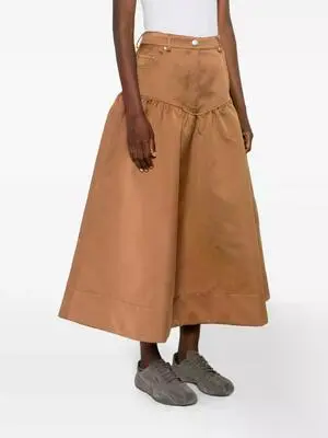 GANNI Gathered Yoke Skirt