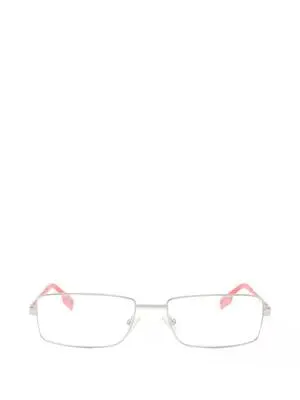 BOSS Rectangle Frame Eyeglasses - Silver