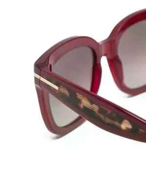 BOSS Tortoiseshell-effect Square-frame Sunglasses