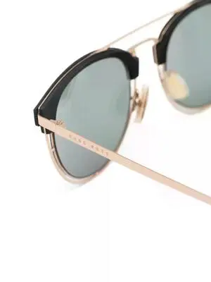 BOSS Round Frame Double Bridge Sunglasses
