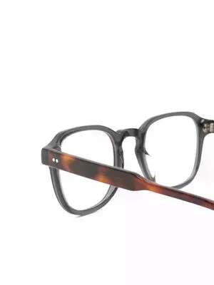 CHARLES STONE Tortoiseshell-effect Square-frame Eyeglasses
