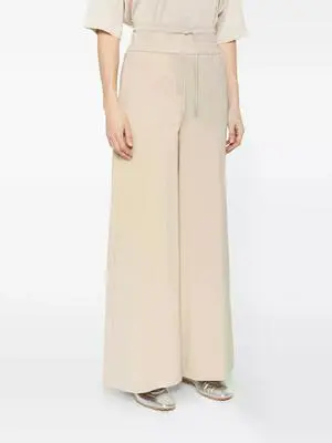 PANICALE Drawstring Wide-leg Trousers - Neutrals