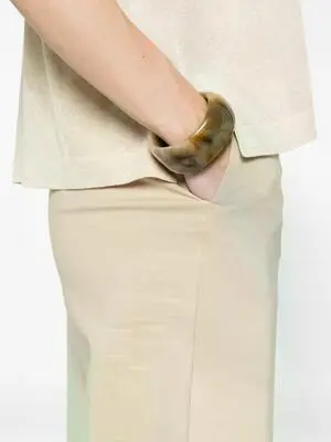 PANICALE Drawstring Wide-leg Trousers - Neutrals