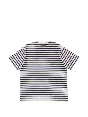 A BATHING APE Horizontal-striped T-shirt