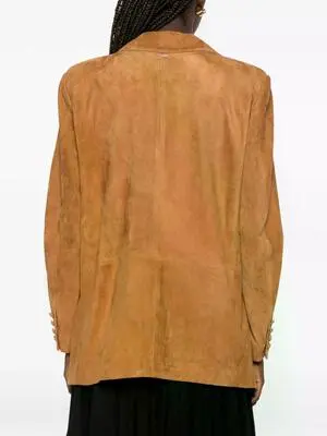 CASSELL Suede Single-breasted Blazer