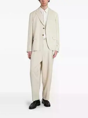 Maison Kitsuné Logo-patch Single-breasted Tailored Blazer