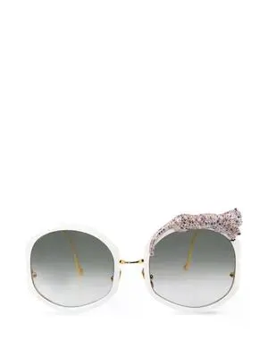 Anna-Karin Karlsson Embellished Leopard Sunglasses