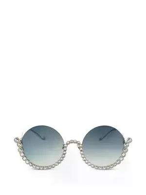 Anna-Karin Karlsson Full Moon Crystal-embellished Sunglasses - Silver