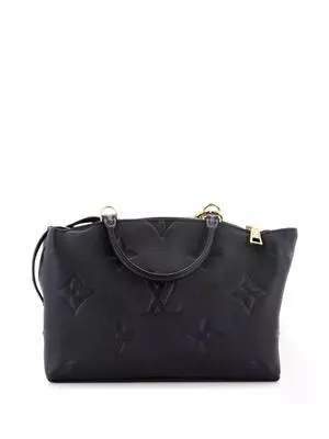 LOUIS VUITTON Petit Palais Handbag Monogram Empreinte Giant Satchel - Black