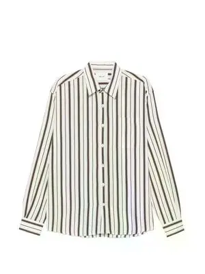 Nn07 Deon Striped Long-sleeves Shirt - Neutrals
