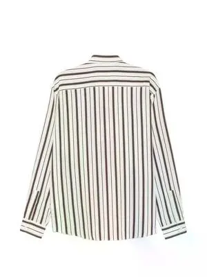 Nn07 Deon Striped Long-sleeves Shirt - Neutrals