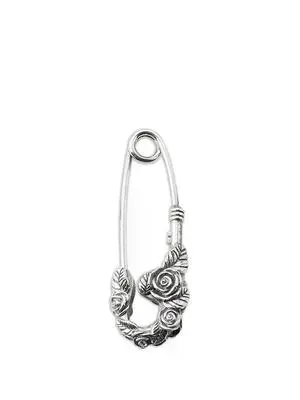 Emanuele Bicocchi Rose Pin Single Earring - Silver