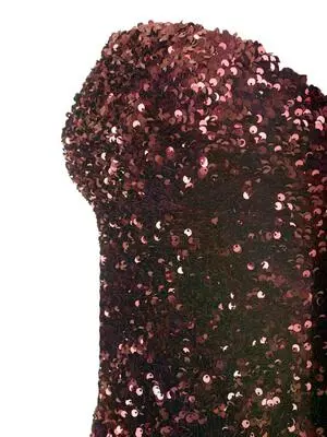 AL DUCA D’AOSTA 1902 Sequined Strapless Bustier Dress
