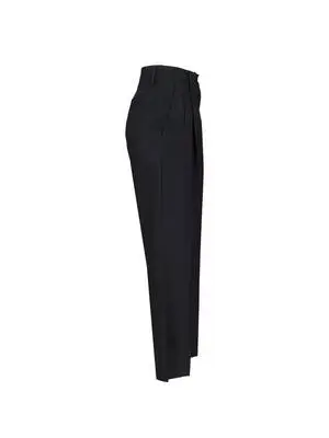 AL DUCA D’AOSTA 1902 Pleated Wide-leg Trousers - Black