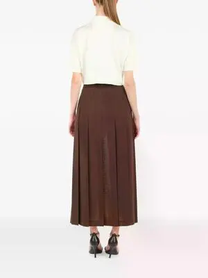 Auralee Silk Cropped Polo Shirt