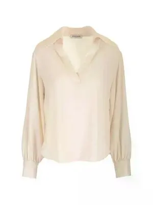 AL DUCA D’AOSTA 1902 Long Sleeve V-neck Blouse