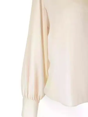 AL DUCA D’AOSTA 1902 Long Sleeve V-neck Blouse
