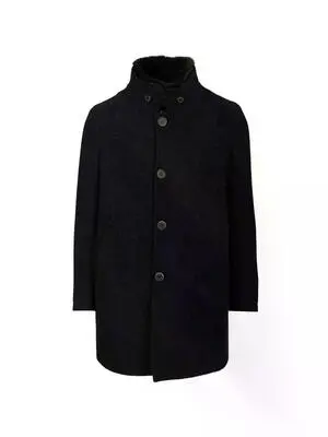 AL DUCA D’AOSTA 1902 Single-breasted Faux Fur Trimmed Coat