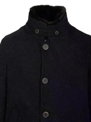 AL DUCA D’AOSTA 1902 Single-breasted Faux Fur Trimmed Coat
