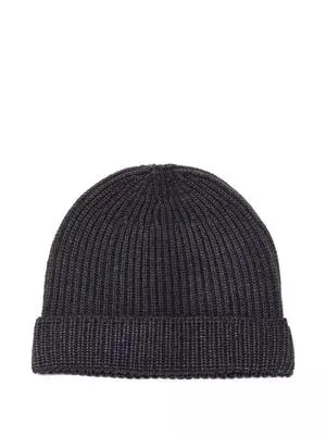 AL DUCA D’AOSTA 1902 Ribbed Merino Wool Beanie - Grey