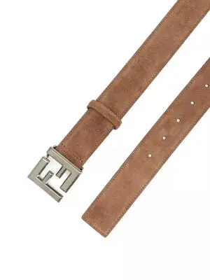 Fendi Squared Ff Suede Belt